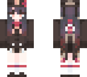 hu tao genshin girl | Minecraft Skins