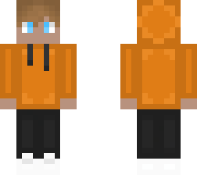 Orange Hoodie | Minecraft Skin