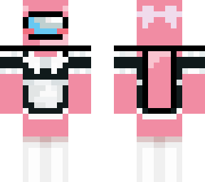 Pink sus maid | Minecraft Skin