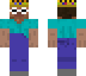 steve with crown | Minecraft Skins