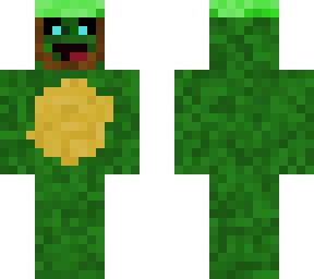 An turtle with an helmet that is an turtle shell | Minecraft Skin