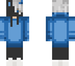 Blue Wolf Boy Minecraft Skin
