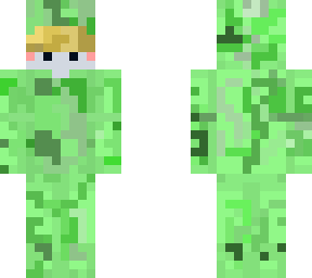 ghost cabbage onesie man | Minecraft Skin