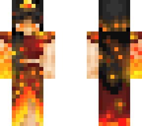 Lava/fire Queen | Minecraft Skin