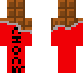 Partly unwrapped chocolate | Minecraft Skin