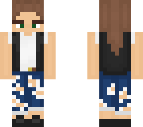 Punkish Guy with Mullet | Minecraft Skin