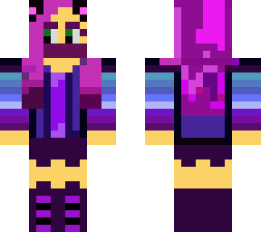 Purple cat | Minecraft Skin