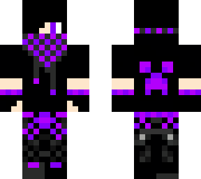 Purple Emo Boy | Minecraft Skin