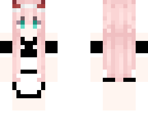 zero two (maid) | Minecraft Skin