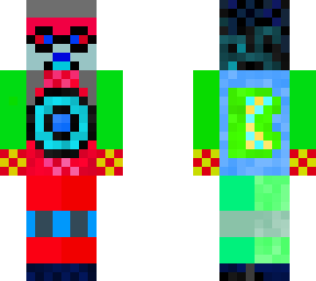Bionic Character With His Merch | Minecraft Skin
