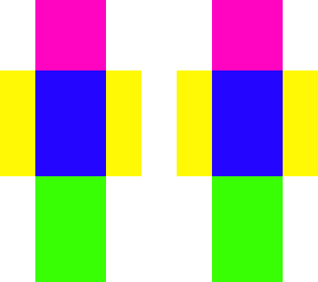 Color coded net (classic model) | Minecraft Skin