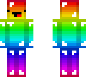 ~slim rainbow skepy~ (original) | Minecraft Skin