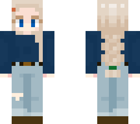 blonde girl with braid | Minecraft Skin