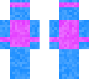 blue and pink | Minecraft Skin