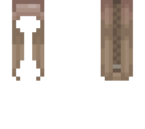 Brown hair with braid | Minecraft Skin