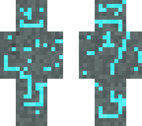 Diamond ore man | Minecraft Skin