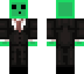 slime in a suit | Minecraft Skin
