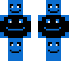 Blue Smiley Face Skin | Minecraft Skin