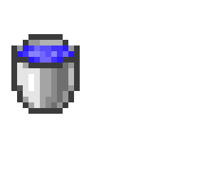 Pixel art water bucket | Minecraft Skin