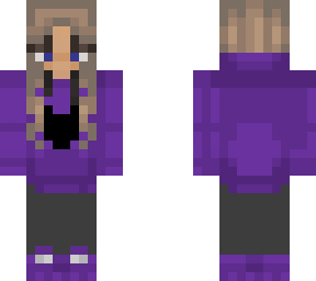 purple hoodie | Minecraft Skin
