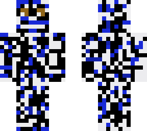 black and blue skin | Minecraft Skins