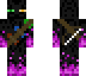 Ender Warrior with bow | Minecraft Skin
