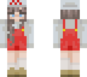 Fire Mario Girl | Minecraft Skin