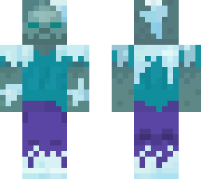 Minecraft Dungeons: Ice Zombie | Minecraft Skin