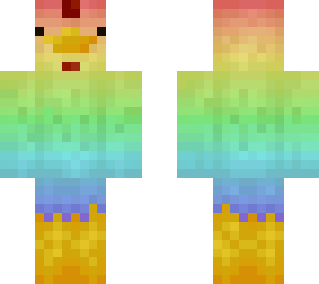 Rainbow Chicken | Minecraft Skin