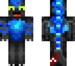 Toothless with tongue out?? idk | Minecraft Skin