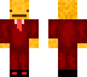 yellow strider thing with a suit | Minecraft Skin