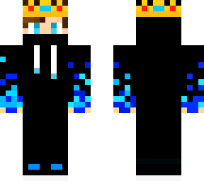 blue fire skin without chain | Minecraft Skin