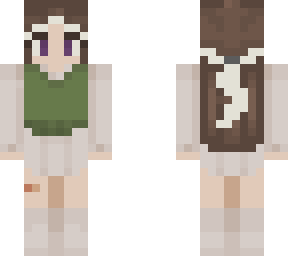 CottageCore tied back hair | Minecraft Skin