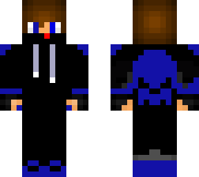 Blue skull | Minecraft Skin