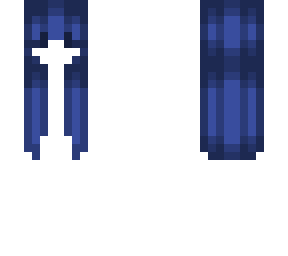 Dark Blue Hair Base | Minecraft Skin
