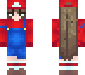 female Mario | Minecraft Skin