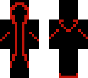 Red and black hooded cloak | Minecraft Skin