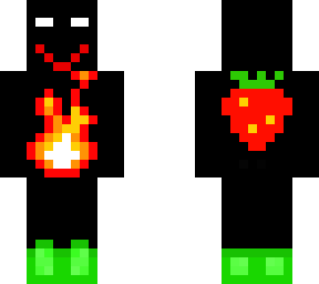 Strawberry-fire Null from Far Lands with Green Steve's boots ...