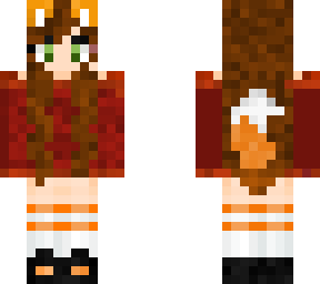 fox girl in pj | Minecraft Skins