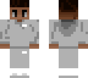 Grey/gray nnike tracksuit | Minecraft Skin