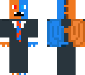 half fire dragon half ice dragon dragun in suit | Minecraft Skin