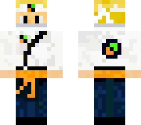 Ninja skin with chest simbol and face cover updated again | Minecraft Skin
