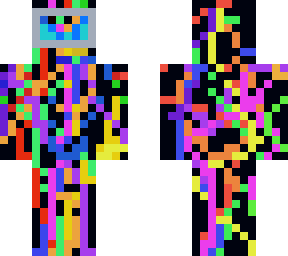 Rainbow monsters | Minecraft Skin