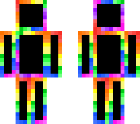 rainbow outline | Minecraft Skins