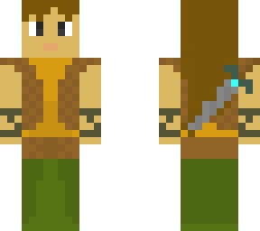 Raya from Raya and the Last Dragon with her sword | Minecraft Skin