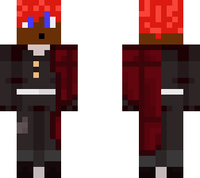 Dark skinned demon slayer | Minecraft Skin