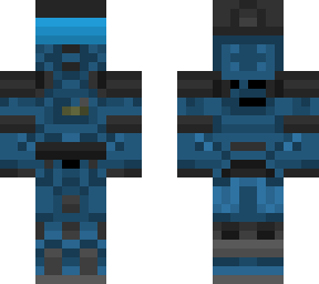 HEV Mark IV Suit (Blue, CO-OP) | Minecraft Skin