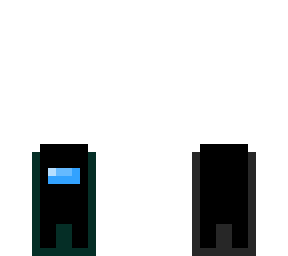 Mini Among us Black Crewmate | Minecraft Skin