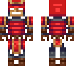 Red samurai | Minecraft Skin