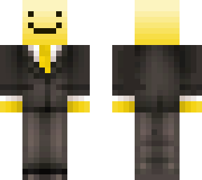 Slightly menacing smiley face in a suit | Minecraft Skin